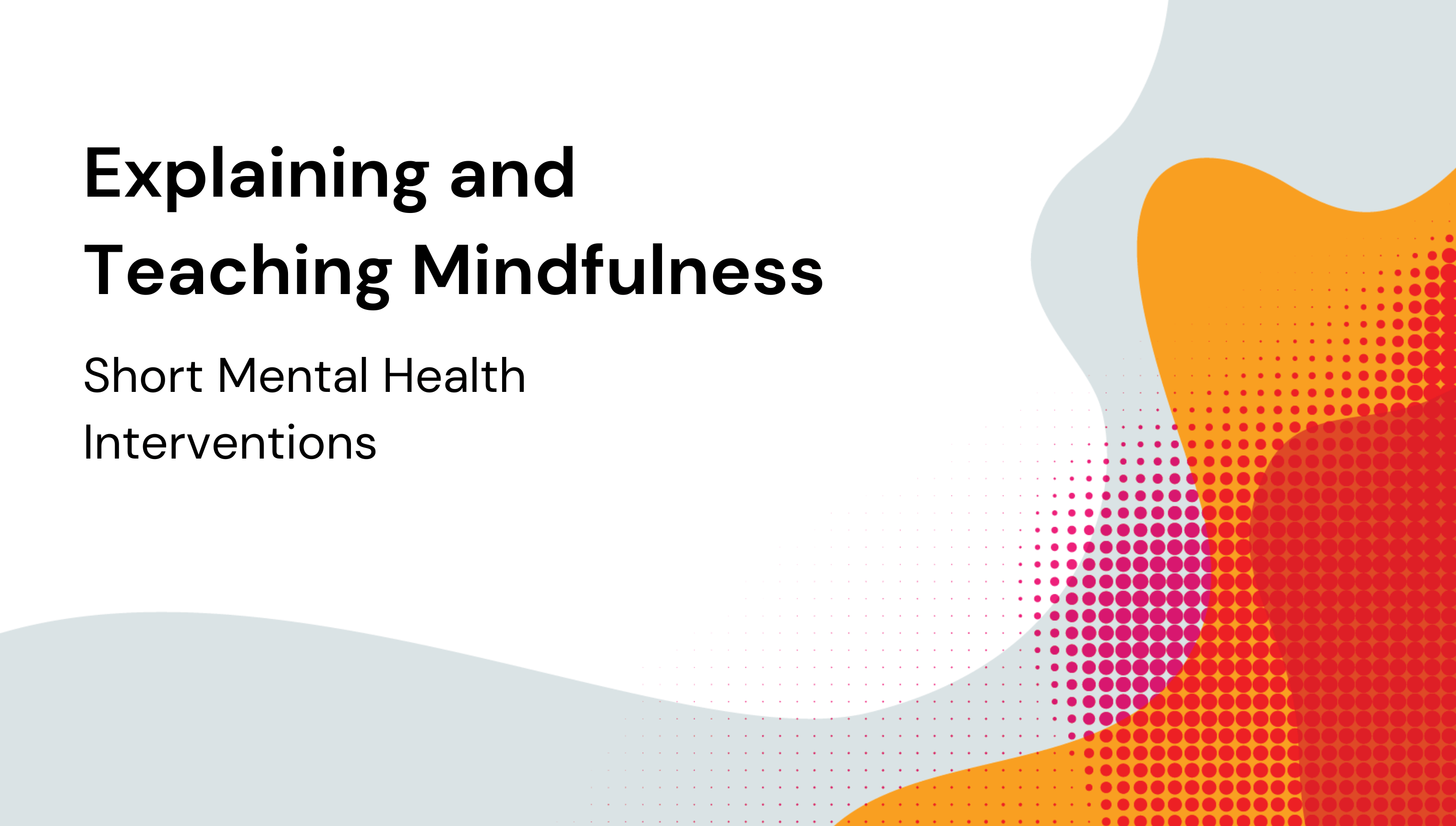 Short Mental Health Interventions - Black Dog Institute